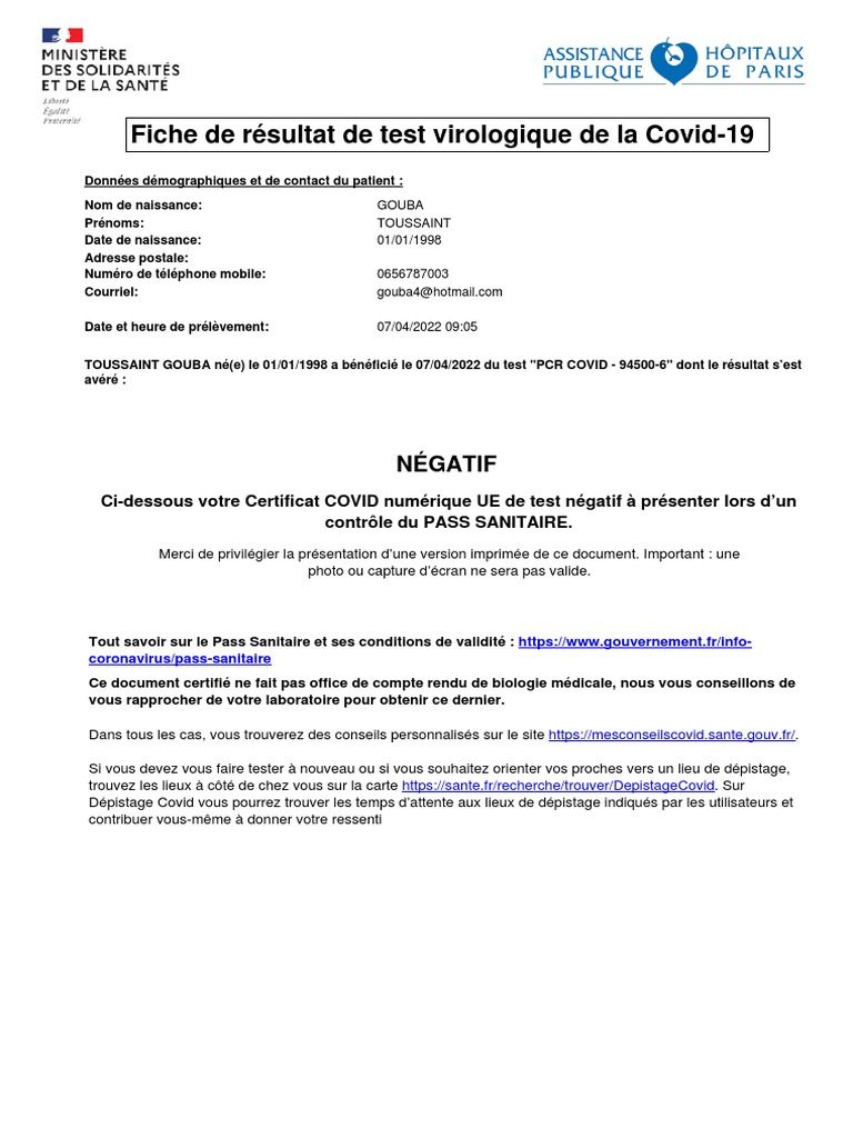 Gouba Toussaint 2ddocneg | PDF | Sciences de la santé | Médecine