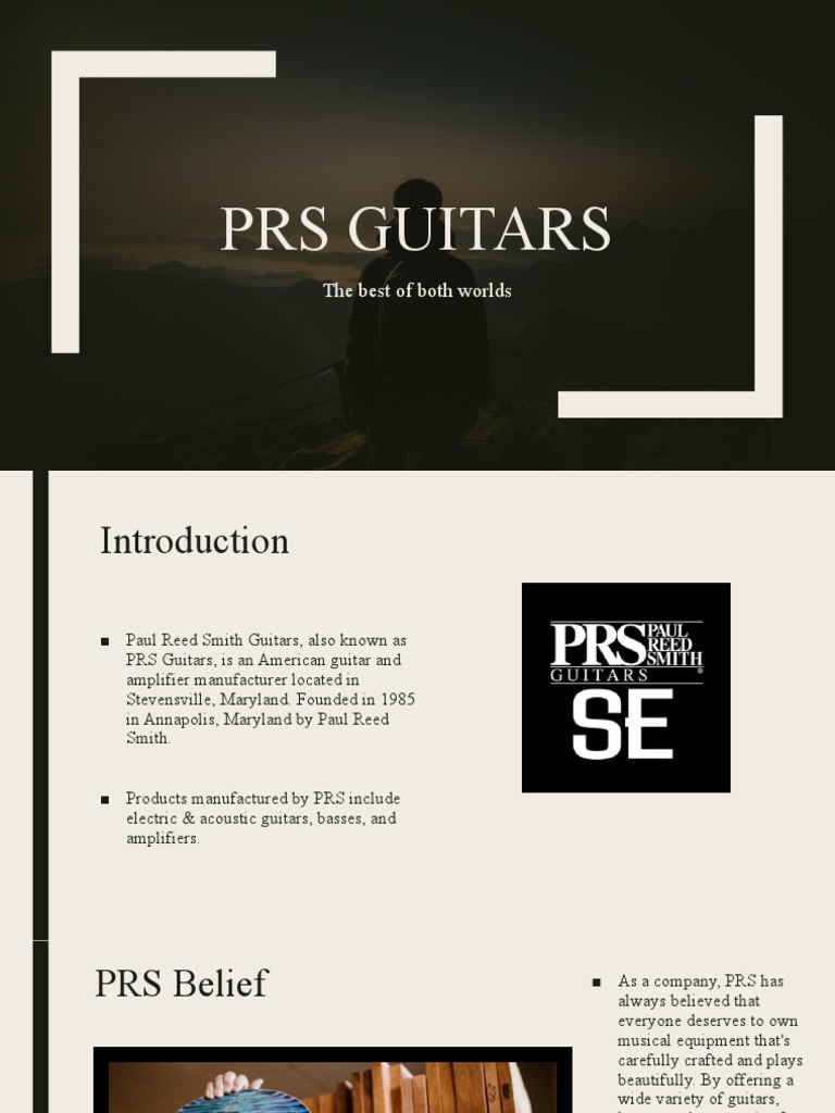 PRS Guitars: Quality Instruments for All | PDF