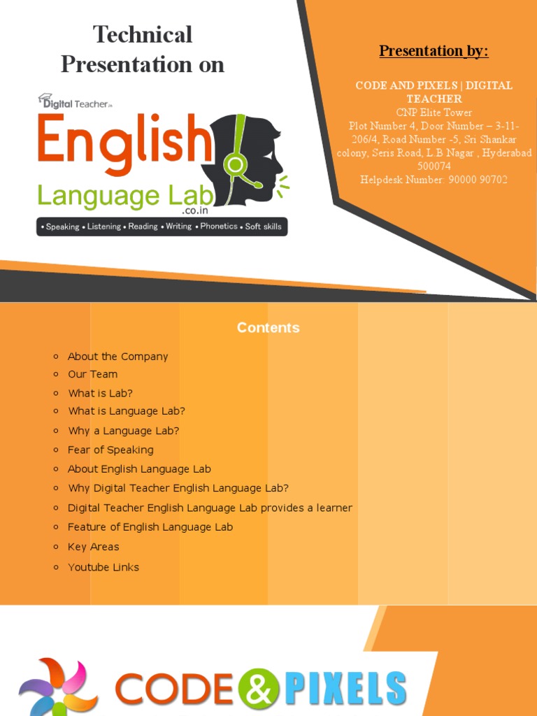 Digital Language Lab En.9495331.powerpoint | PDF | English Language | Software Development