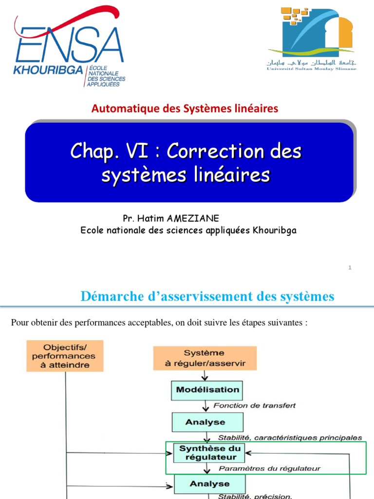 Asservissement des systèmes linéaires | PDF | Régulation ...