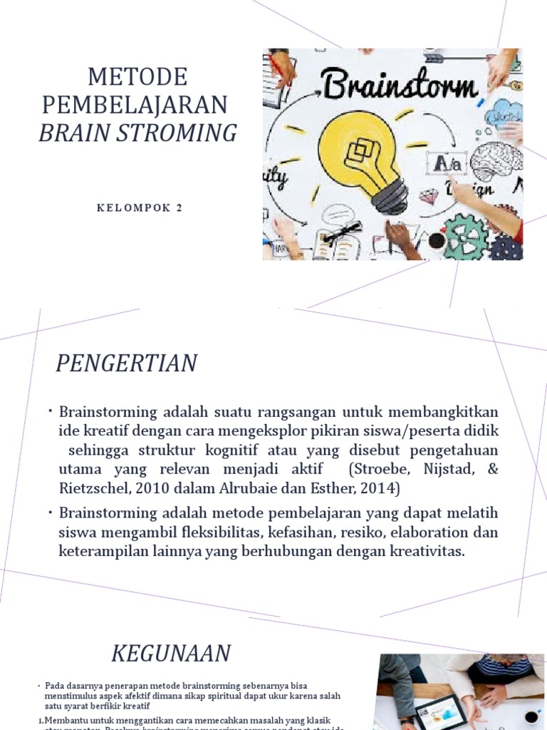 Metode Pembelajaran Brainstorming | PDF