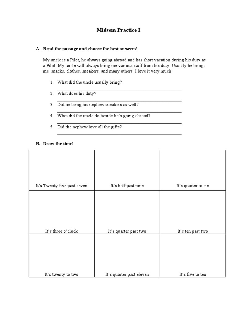 Soal Latihan Bahasa Inggris Sd Pdf
