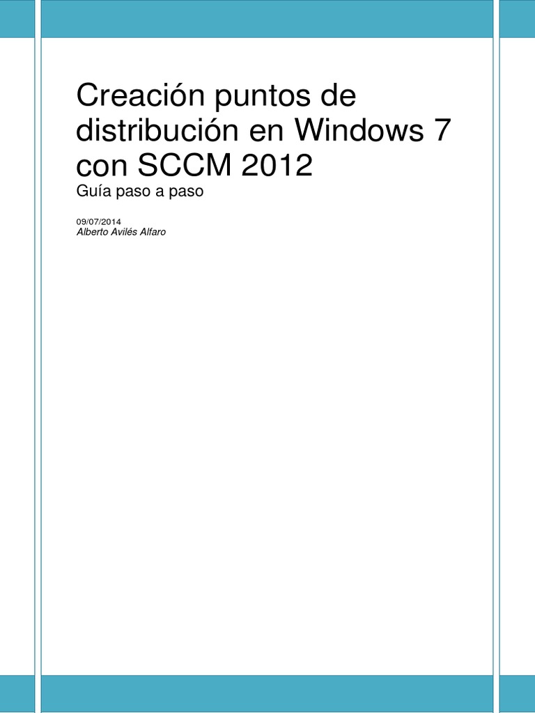 Creación de Puntos de Distribución en SCCM | PDF | Windows 7 | Microsoft Windows