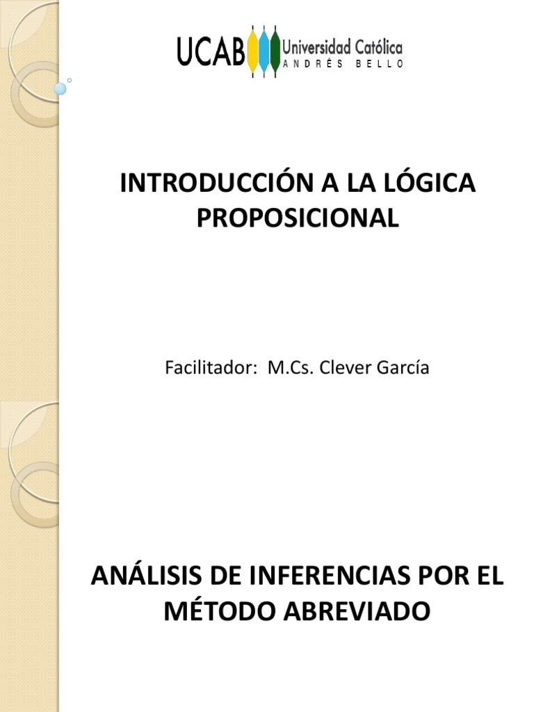 Método Abreviado - Método de Implicación y Equivalencia | PDF | Proposición | Lógica matemática