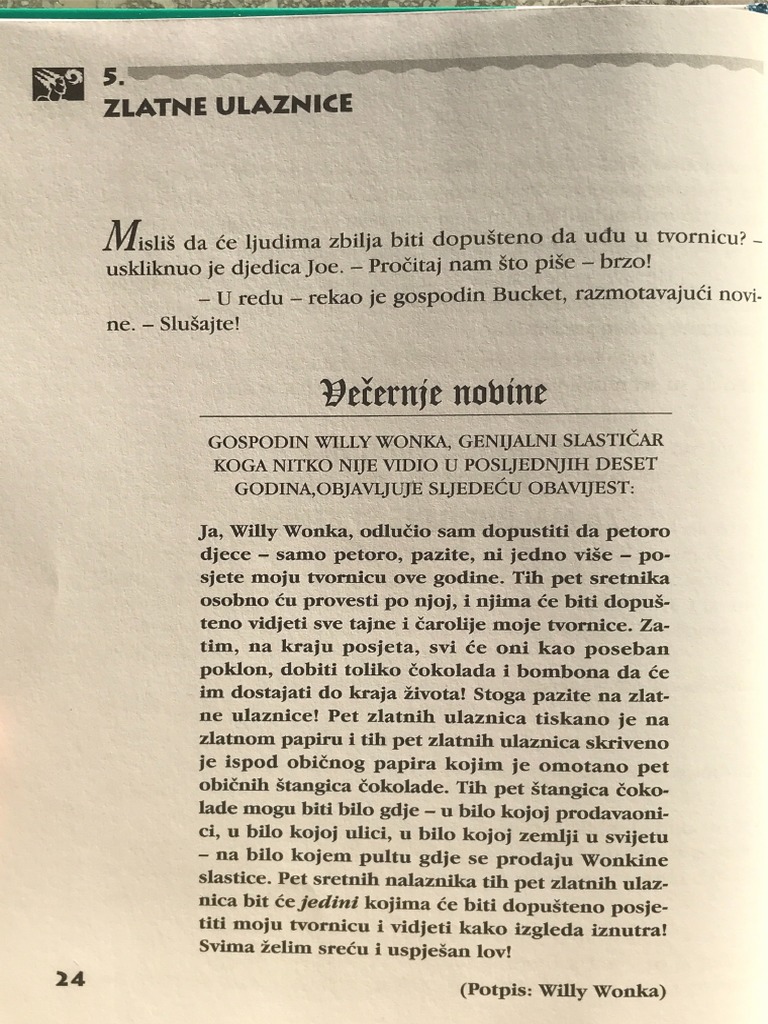 Charlie i tvornica čokolade | PDF