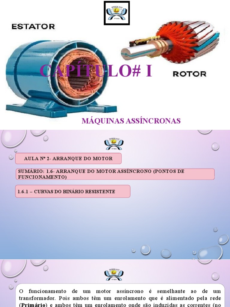 Aula# 2 - Arranque Do Motor Assíncrono | PDF | Motores | Engenharia ...