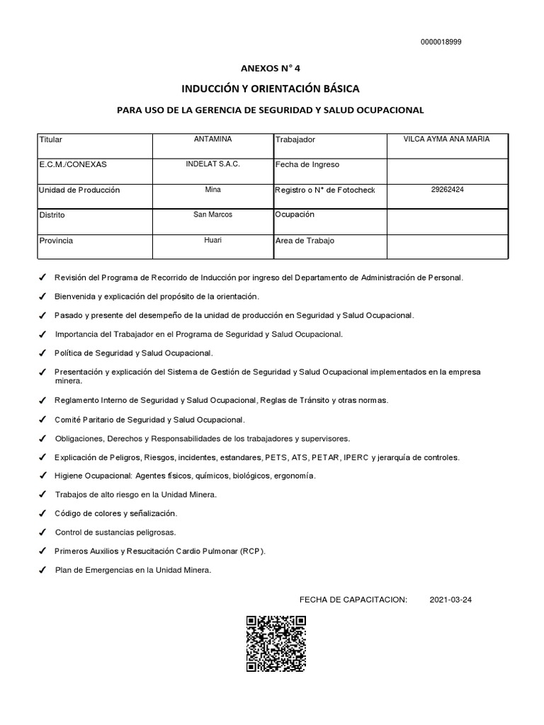 Anexo 4 ANTAMINA 2021 | PDF