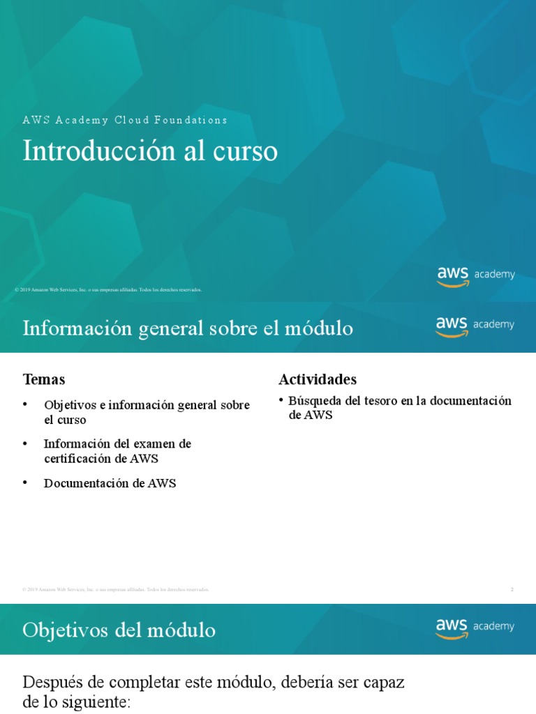 Academy Cloud Foundations Module 00 | PDF