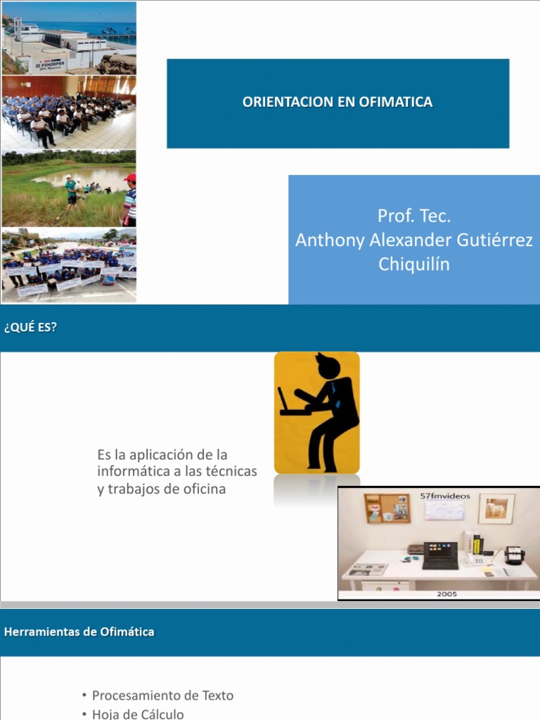 Introduccion A Ofimatica | Descargar gratis PDF | Microsoft Office | Software de la aplicacion