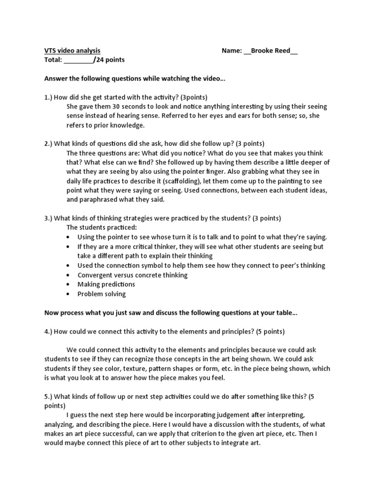 VTS for Educators | PDF | Thought | Cognition