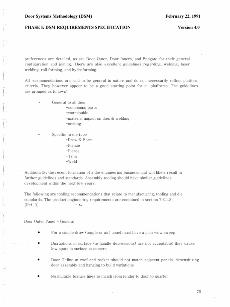DoorSystemsMethodology RequirementsSpecification 89 127 | PDF | Door ...