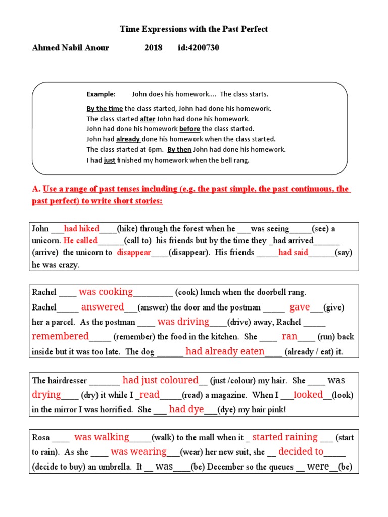 Assignment 4 (Tenses) | PDF