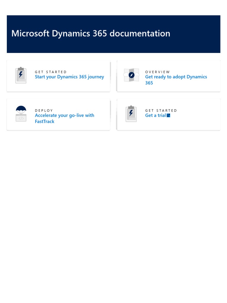 Dynamics 365 Documentation and Training Modules | PDF | Microsoft | Mobile App