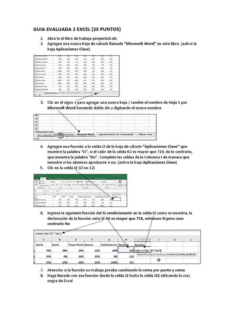 Guía Práctica de Excel 2024 | PDF | Microsoft Excel | Hoja de cálculo