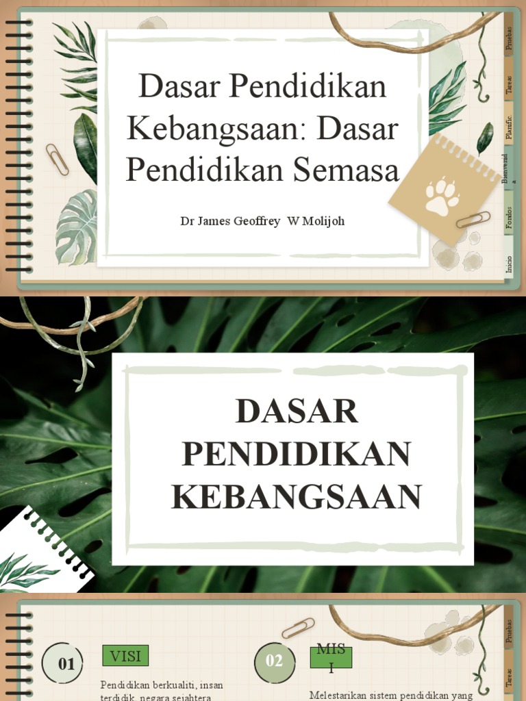 Dasar Pendidikan Kebangsaan - Dasar Pendidikan Semasa | PDF