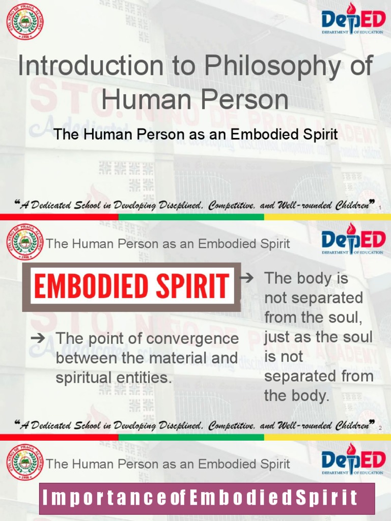 The Human Person As An Embodied Spirit | Download Free PDF | Soul | Moksha
