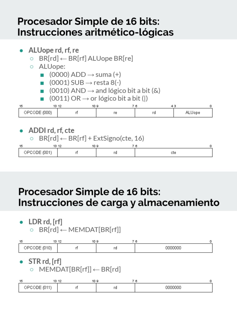 Procesador Simple | PDF | Poco | Ingeniería Informática