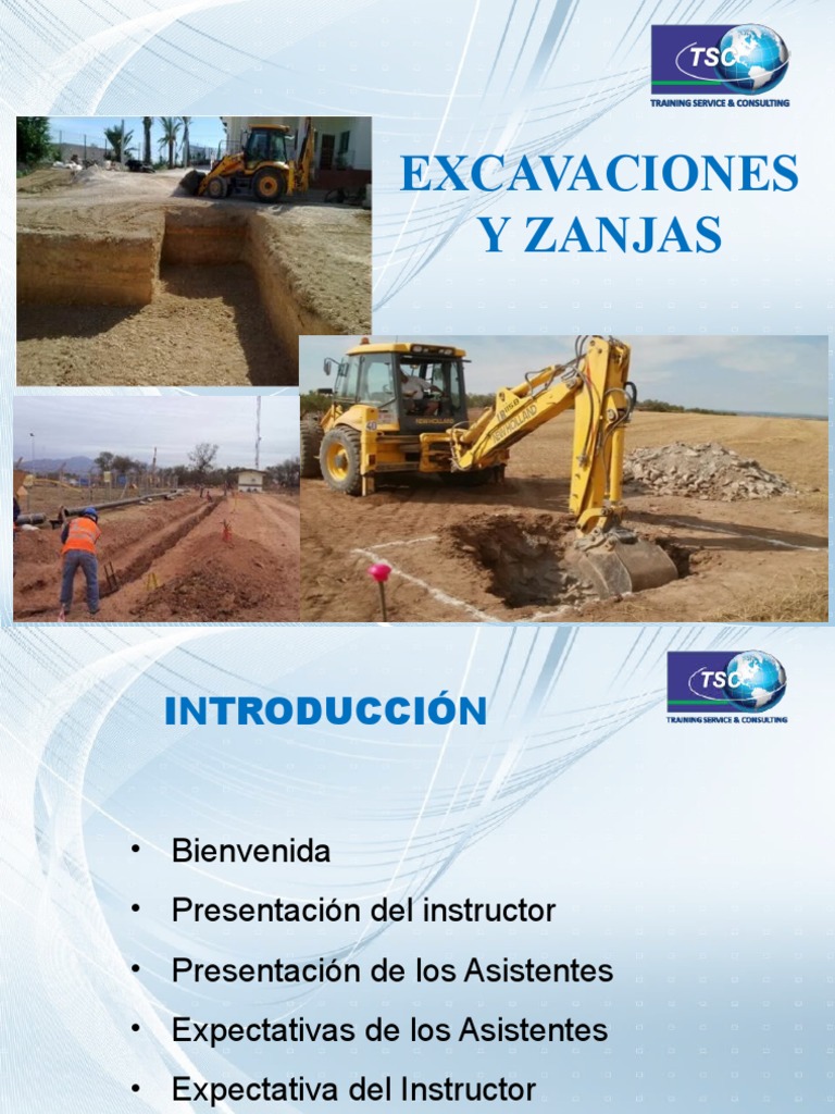 Excavaciones y Zanjas - TSC - para Revision | PDF | Suelo | Grava