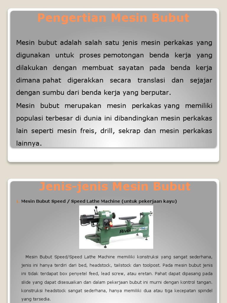 Mesin Bubut | PDF