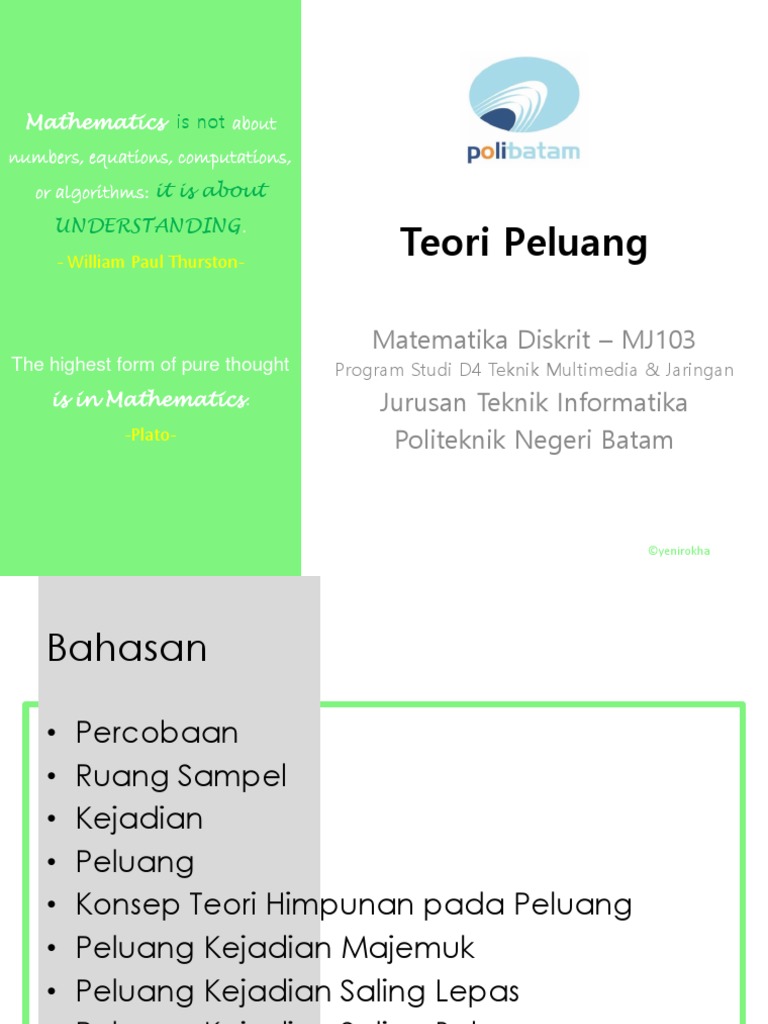 13 - Teori Peluang | PDF