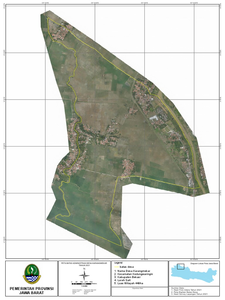 Peta Batas Desa Karangmekar | PDF