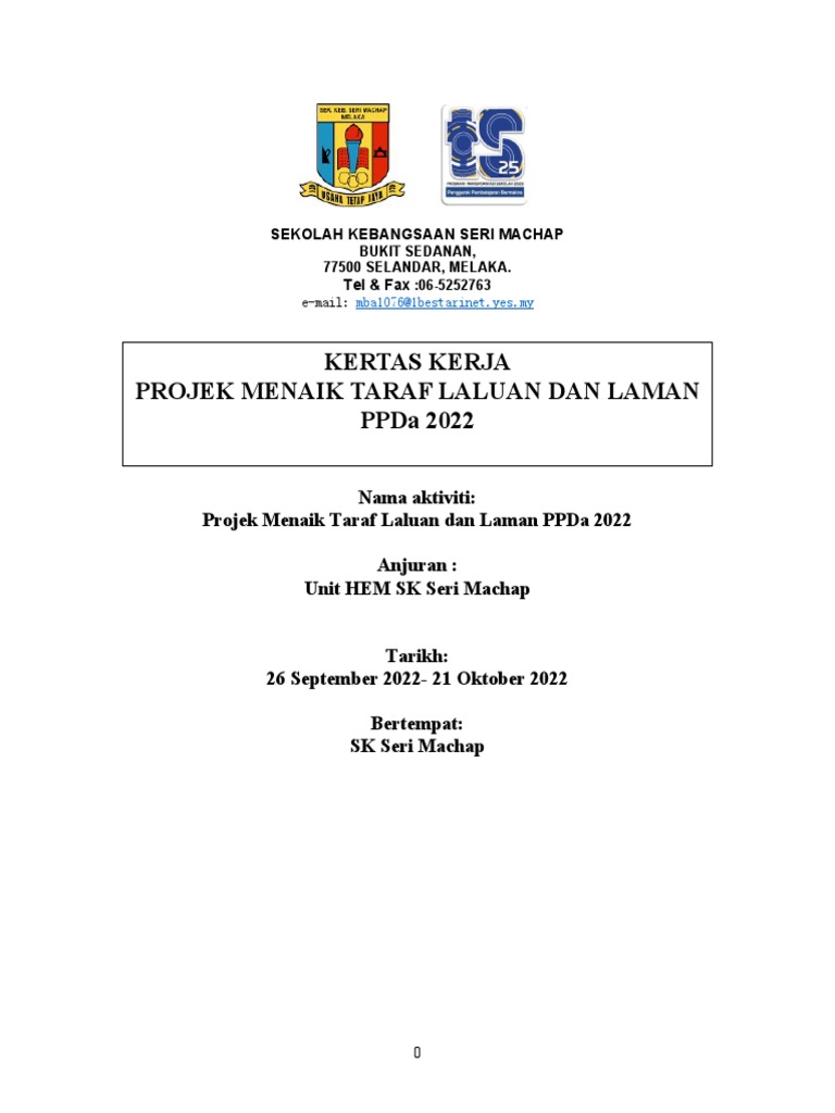 Kertas Kerja Projek Laluan PPDA | PDF