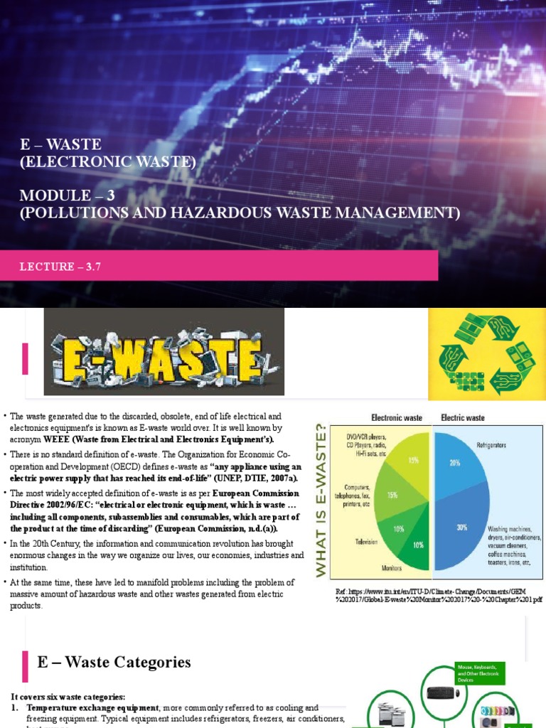 Module 3.7 - E Waste - 1 | PDF | Electronic Waste | Recycling
