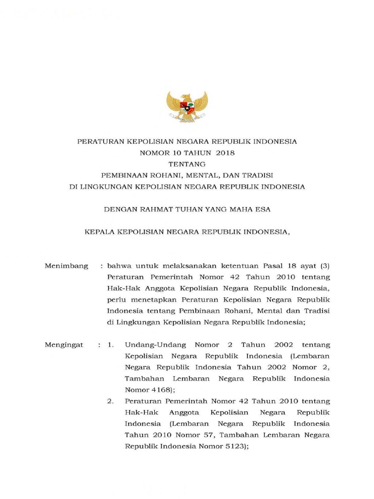 Perpol 10 2018 | PDF