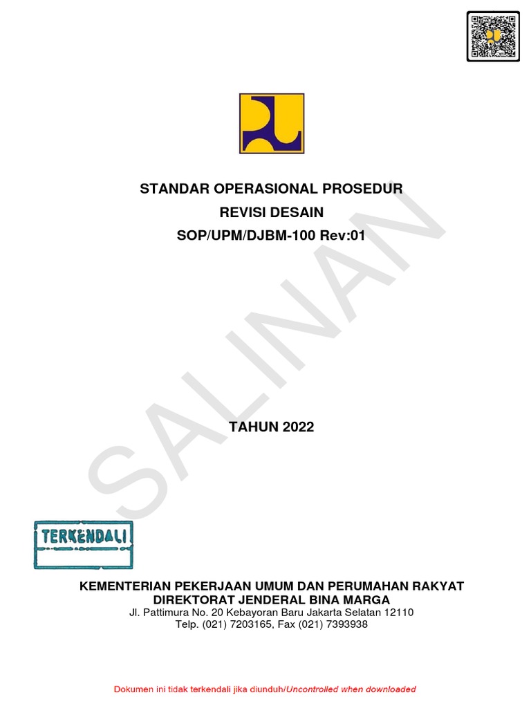 REVISI DESAIN SOP | PDF