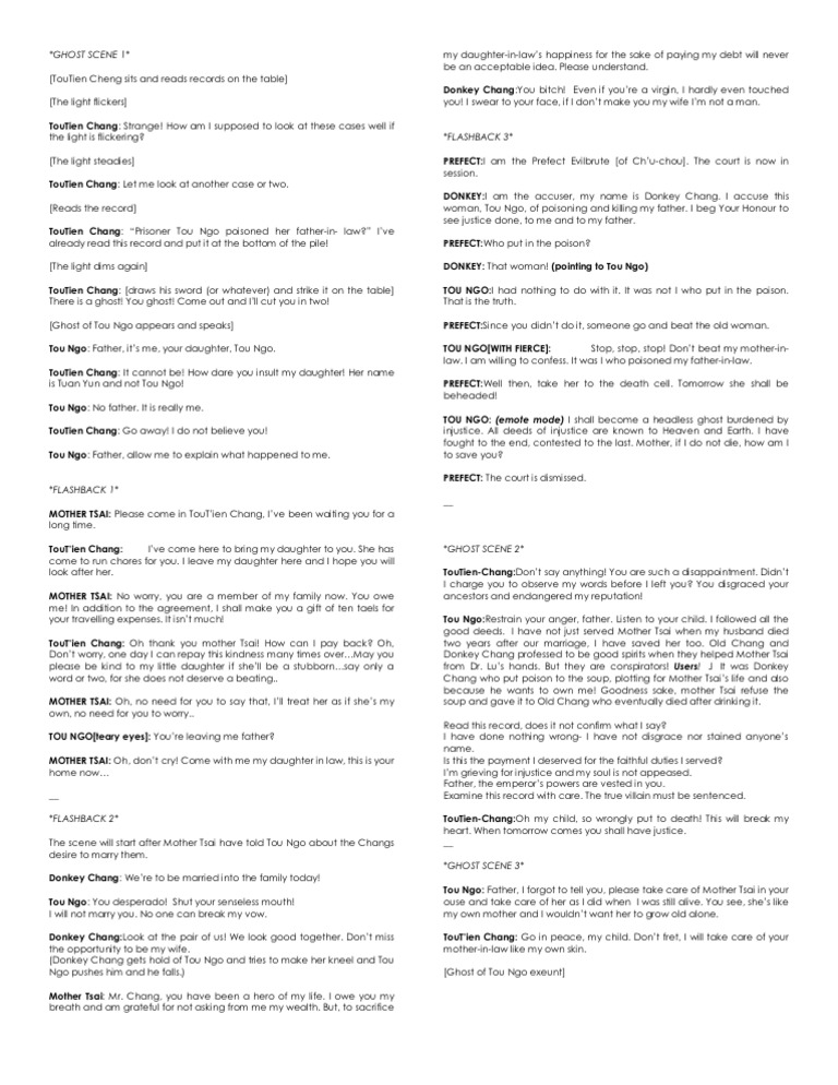 Injustice Script | PDF