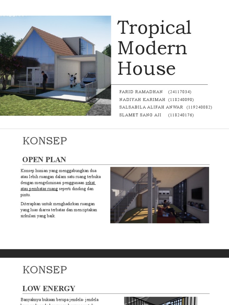 Tropical Modern House | PDF