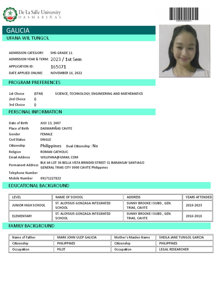 Dlsu D Application | PDF