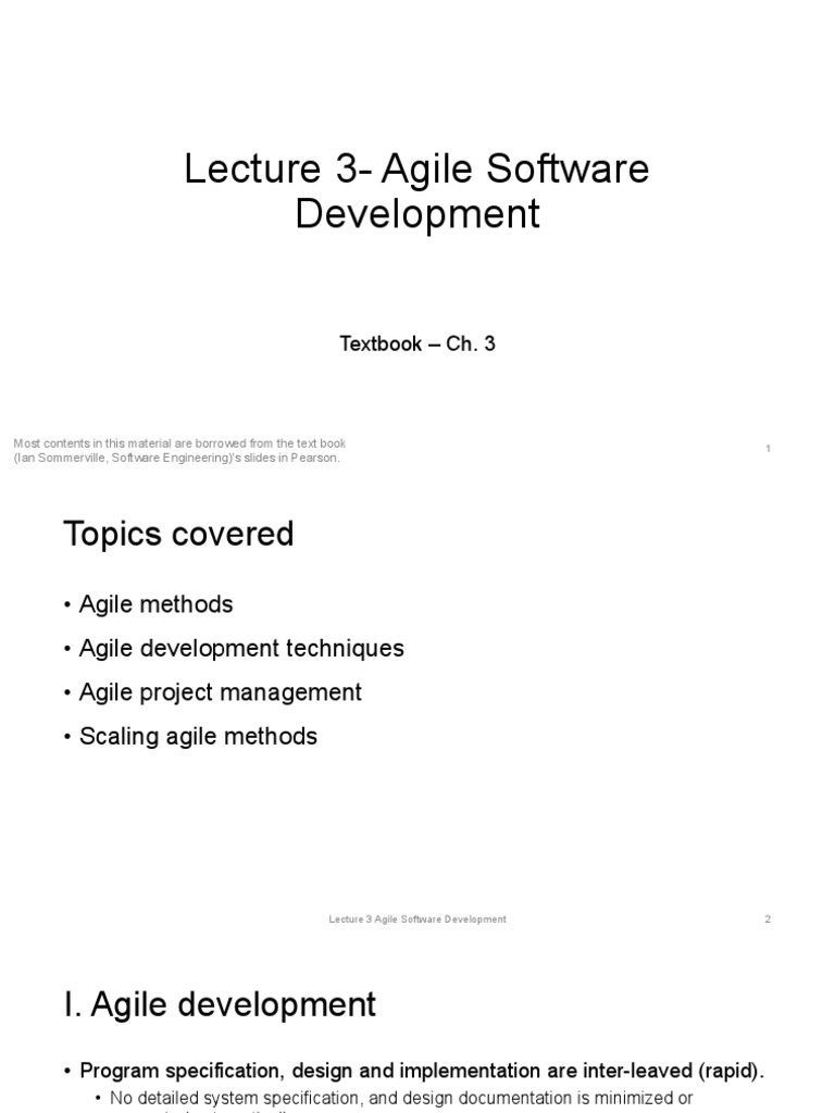 3 - Agile Software Development | PDF | Scrum (Software Development ...