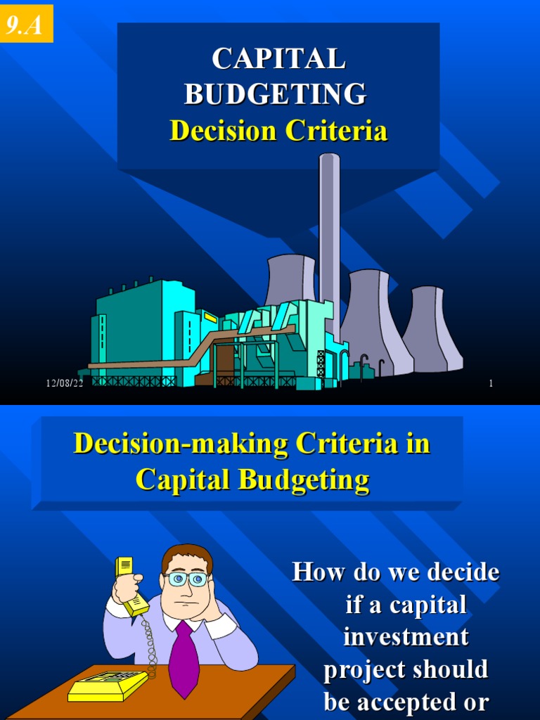 9a Capital Budgeting | PDF | Net Present Value | Internal Rate Of Return