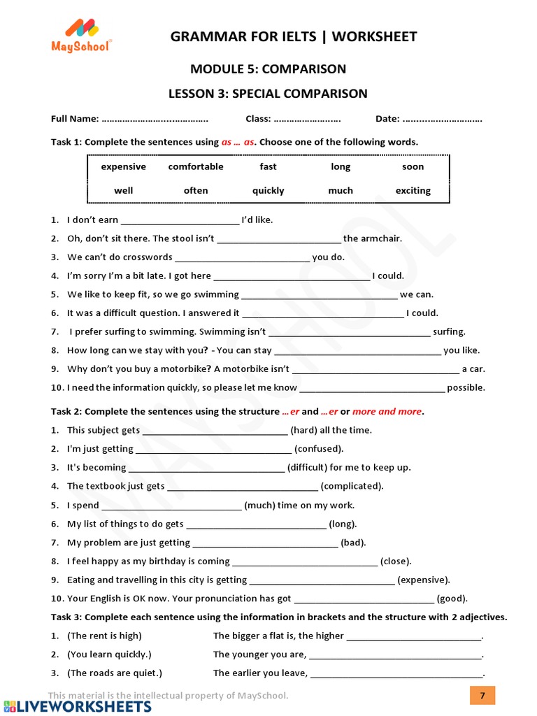 IELTS Comparison | PDF | Linguistics