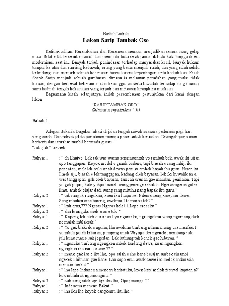 Naskah Ludruk-2 | PDF