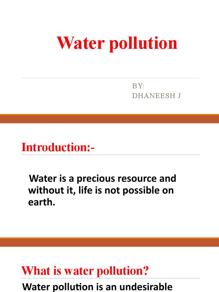 Water Pollution: Causes, Effects and Prevention | PDF