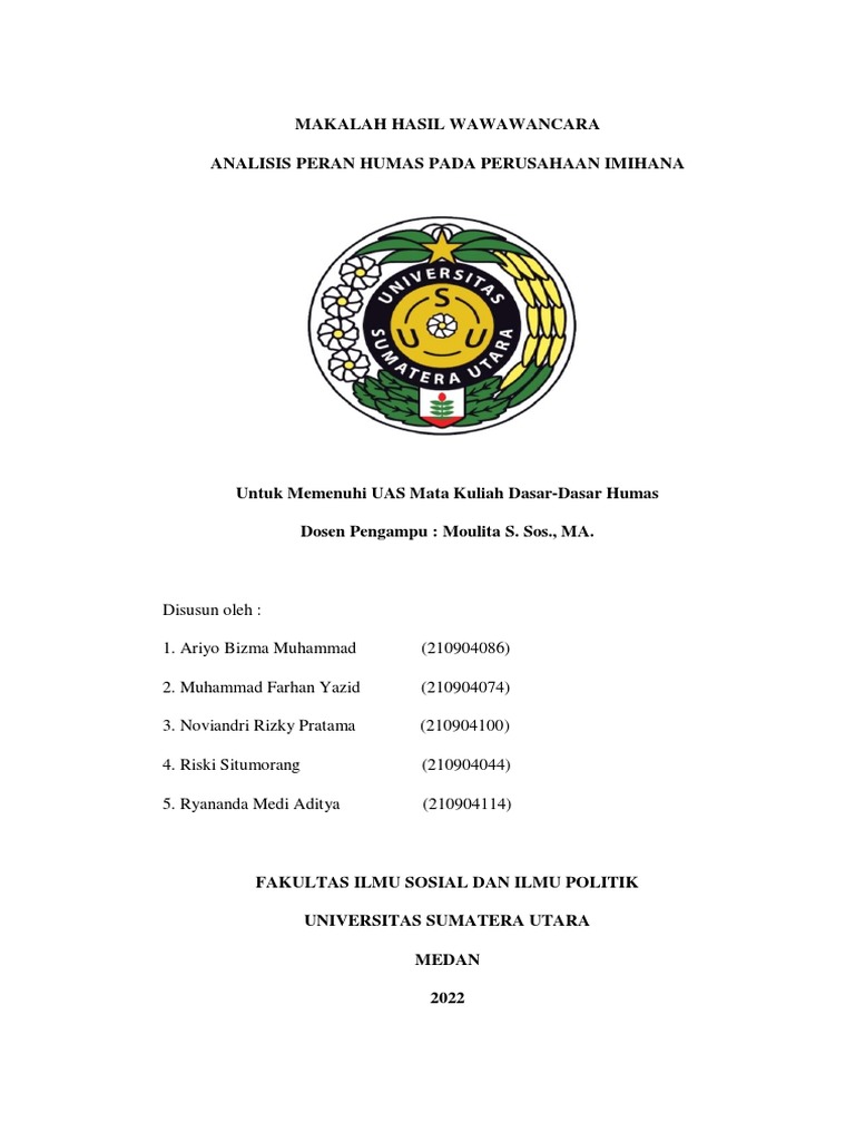 Dasar-Dasar Humas | PDF | Ilmu Sosial