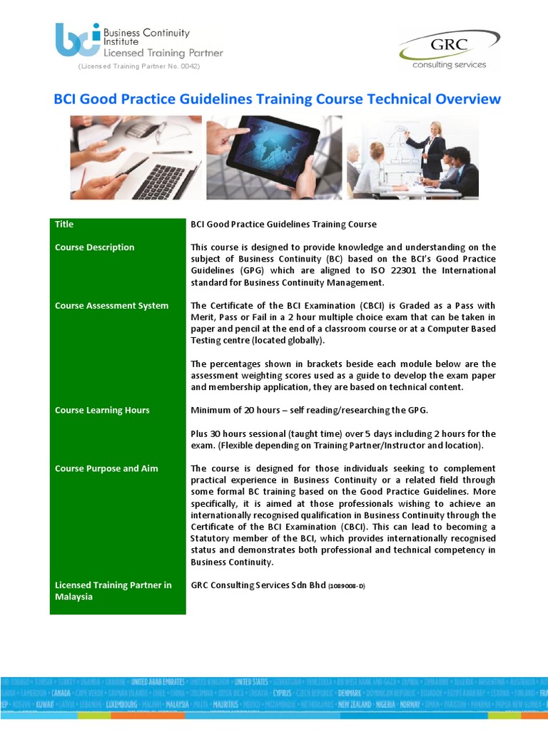 GPG Training & CBCI Certification and Time Table | PDF | Life Cycle ...