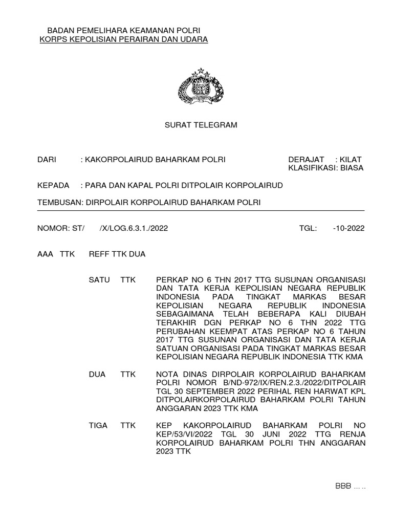 TR KONDISI KPL 2022 BR | PDF