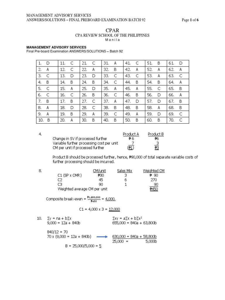 Mas (Solutions) | PDF | Corporations | Business