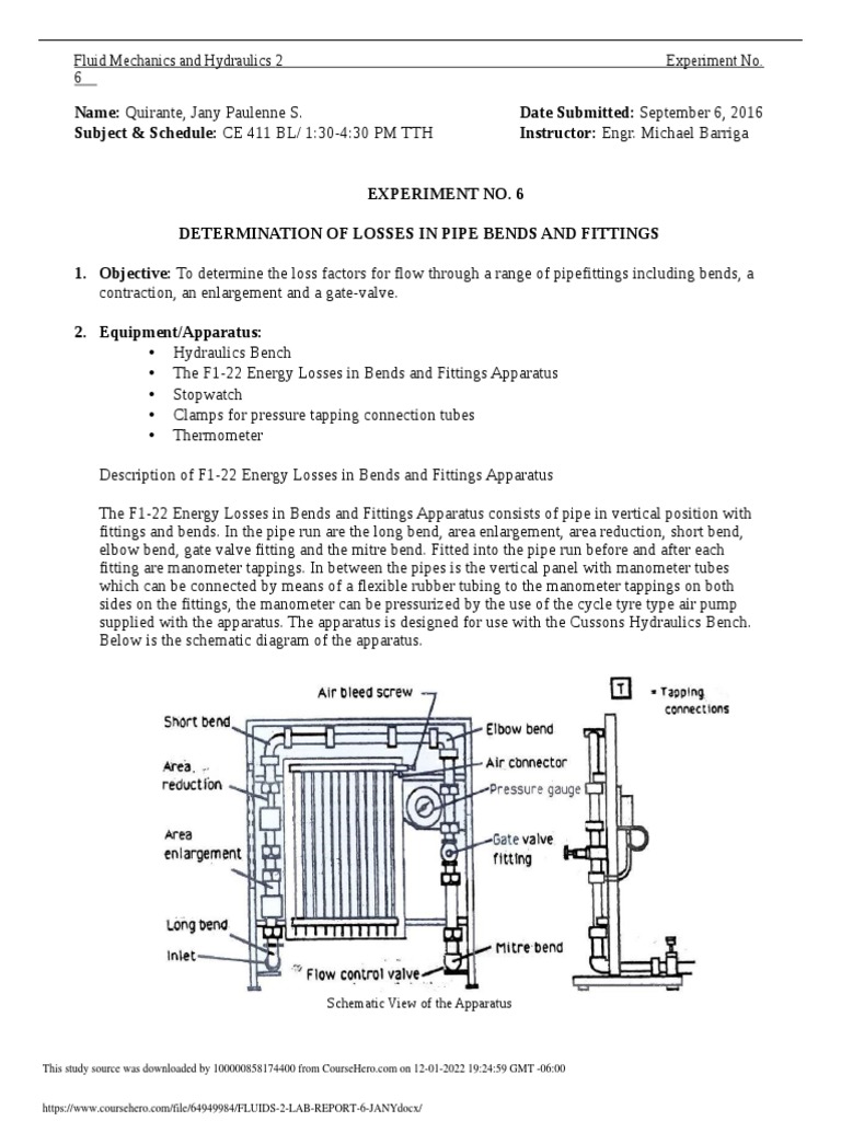 Fluids 2 Lab Report 6 Jany | PDF | Fluid Dynamics | Soft Matter