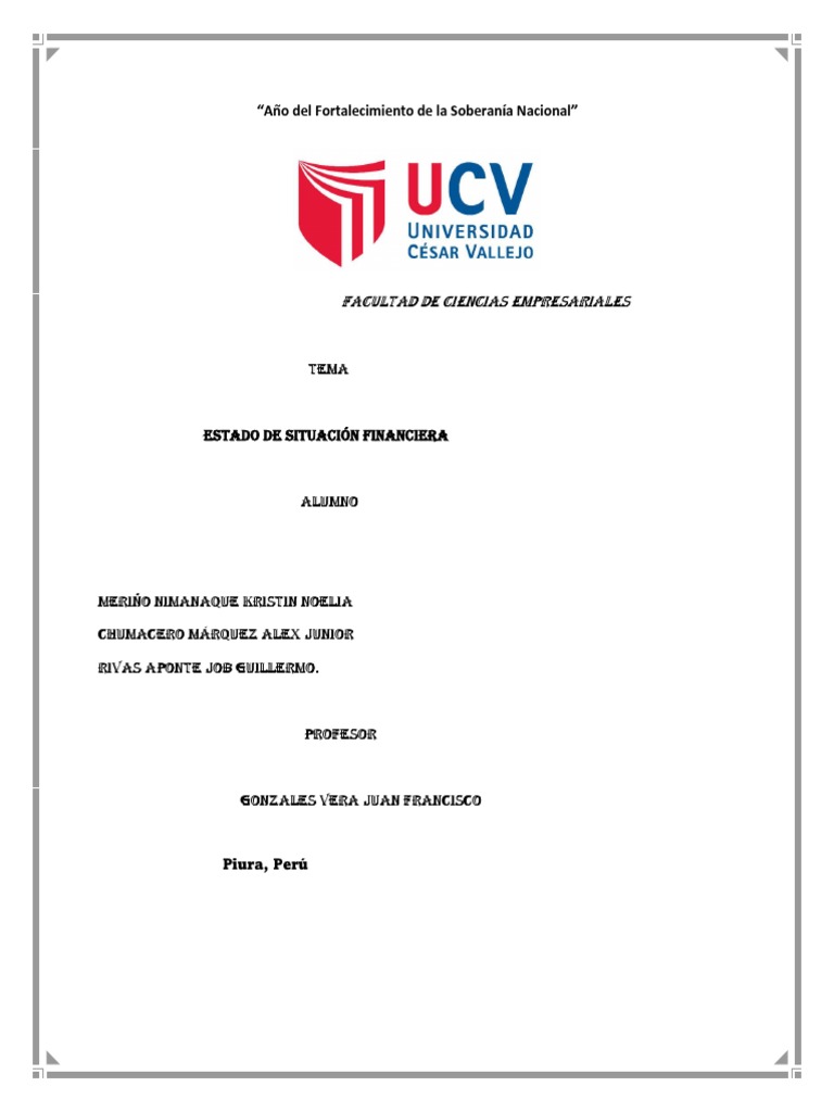 Informe Contabilidad | PDF | Estado financiero | Contabilidad