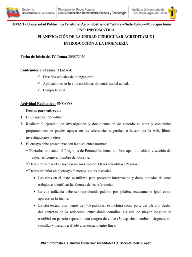 Orientacion Evaluativa Iv Pnfi | PDF