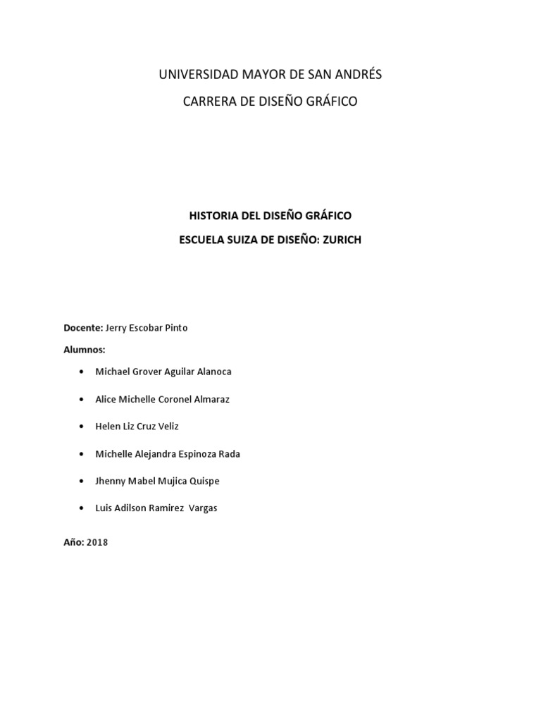 Escuela Suiza de Diseño en Zurich | PDF | Estética | Diseño