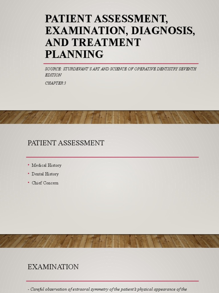 Patient Assessment, Examination, Diagnosis, and Treatment - PIÑON ...
