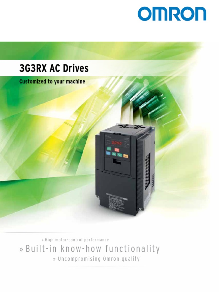 Omron 3G3RX AC Drives | PDF | Electric Motor | Power Inverter