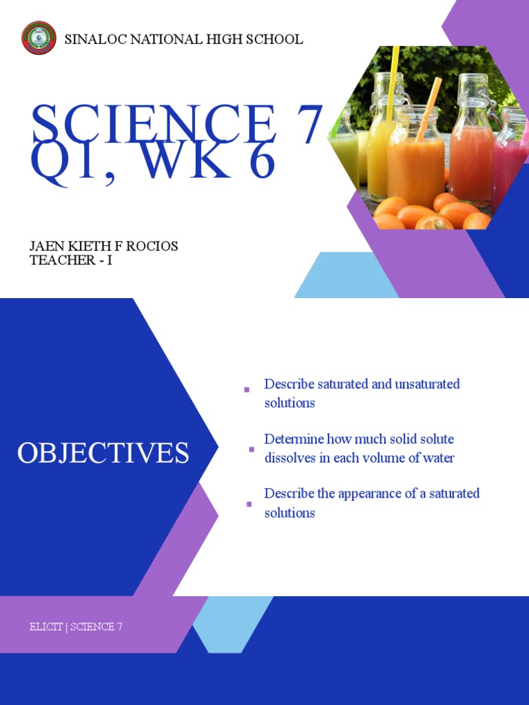 Science 7 - Saturated and Unsaturated Solutions | PDF | Solubility | Mixture