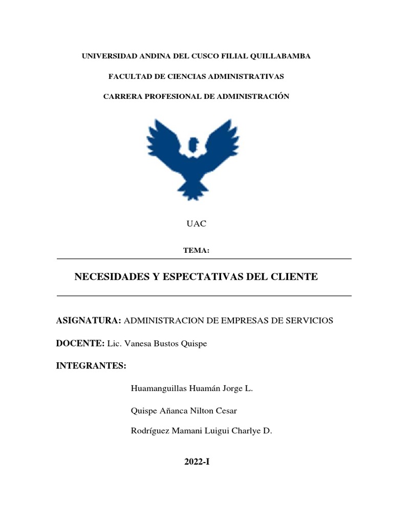 NECESIDADES Y ESPECTATIVAS DEL CLIENTE Fidelizado | PDF | Cliente | Marca