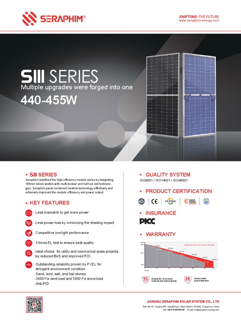 SRP 440 455 BMA BG - Frame - 166 - EN 1 | PDF | Solar Cell | Electric Power